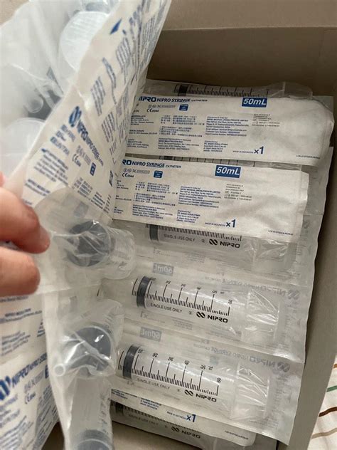 Nipro Syringe 50 Ml Box Of 48 Pcs Health And Nutrition Medical