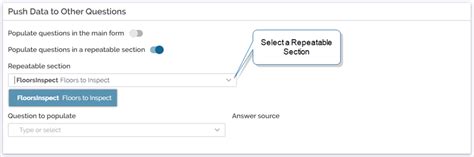 Push Data To Other Questions From A Data Source