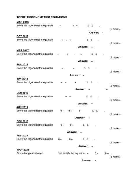 Chapter 4 Trigonometric Equation Pdf Trigonometric Functions Algebra