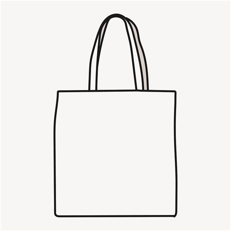 Tote Bag Doodle Mockup Eco Friendly Premium Vector Mockup Rawpixel