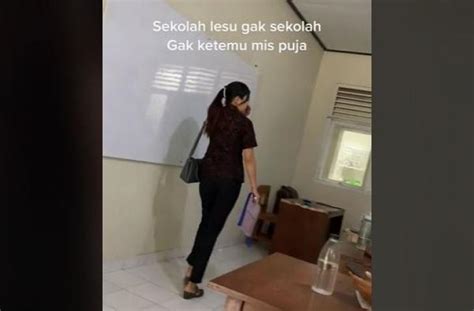 Lihat Guru Cantik Saat Akan Mengajar, Netizen: Ini Bikin Semangat