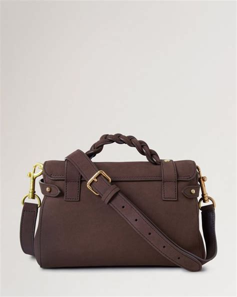 Mini Alexa Ebony Nubuck Women Mulberry