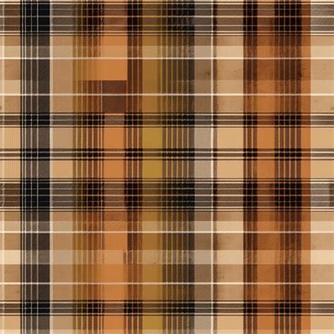 A Close Up Of A Plaid Pattern With A Brown And Tan Color Generative Ai