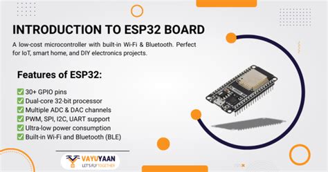 Getting Started With The Esp32 Development Board Vayuyaan