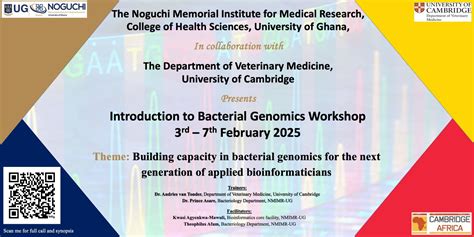 Bioinformatics Workshop On Introduction To Bacterial Genomics The Noguchi Memorial Institute