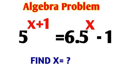 🌎a Nice Maths Algebraic Question 52x165x 1🤔find Value Of X🎯maths