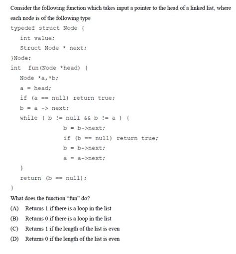 Ds Gateforum Test Series Programming And Ds Linked Lists