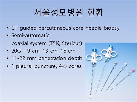 Ctguided Percutaneous Coreneedle Biopsy Semiautomatic Coaxial System Tsk