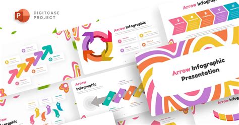 Инфографика Arrow презентация в стиле Groovy Шаблоны презентаций