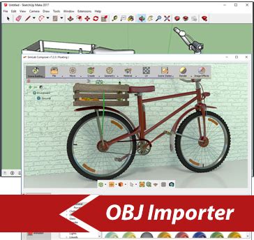 SimLab OBJ Importer For SketchUp CAD Software Direct