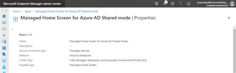 New Feature Android Enterprise Dedicated Device In Azure Ad Shared