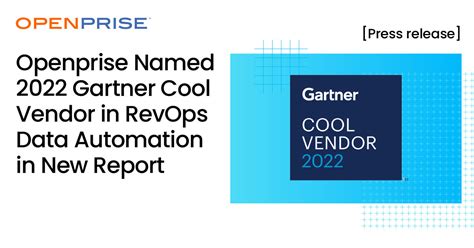Openprise Named A Gartner Cool Vendor In New Report