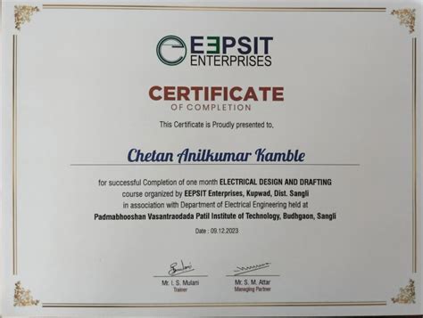 Chetan Kamble On Linkedin Cad Internshipcomplete Careerdevelopment Gratitude Cadskills