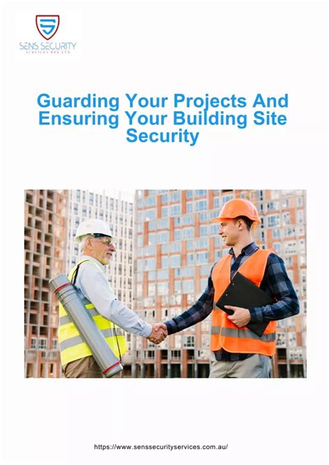 PPT Guarding Your Projects And Ensuring Your Building Site Security PowerPoint Presentation