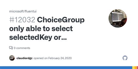 Choicegroup Only Able To Select Selectedkey Or Defaultselectedkey On
