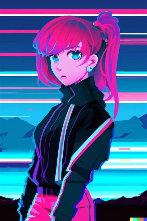 Synthwave As An Anime Girl Rdalle2