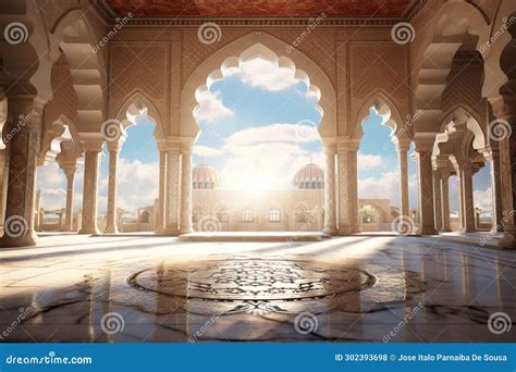 Visualize The Intersection Of Islamic Art With Stock Illustration