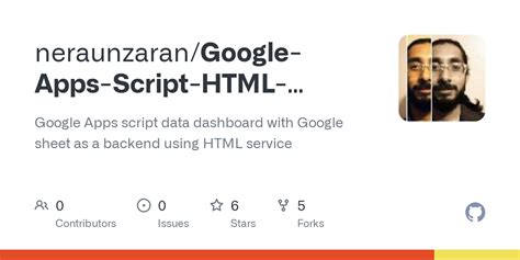 GitHub Neraunzaran Google Apps Script HTML Service Dashboard Google