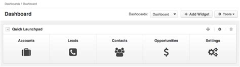 customize orocrm quick launchpad dashboard widget atwix