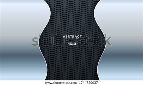 Abstract Gray Metal Curve Design Modern Stock Vector Royalty Free 1744720037 Shutterstock