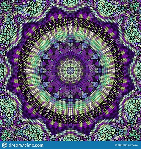 Vector Seamless Mosaic Art Pattern Art Background Stock Vector Illustration Of Pattern