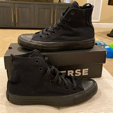 Converse Shoes Converse C Taylor As Hi Us Womans 6 Black Acs Poshmark
