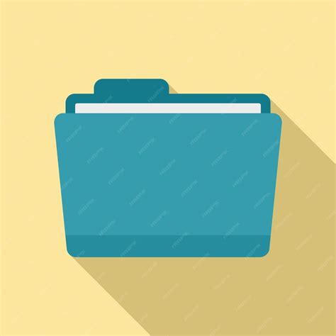 Premium Vector Flow Folder Icon Flat Illustration Of Flow Folder