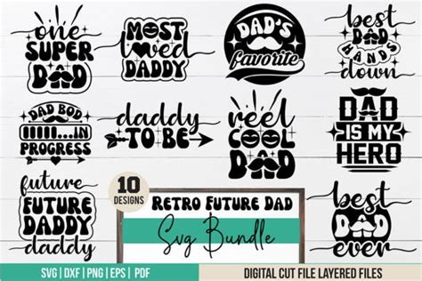 1 Retro Future Dad Svg Bundle Designs And Graphics