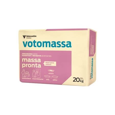 Depósito Torres Tem Argamassa Massa Pronta De Uso Geral Votomassa 20kg