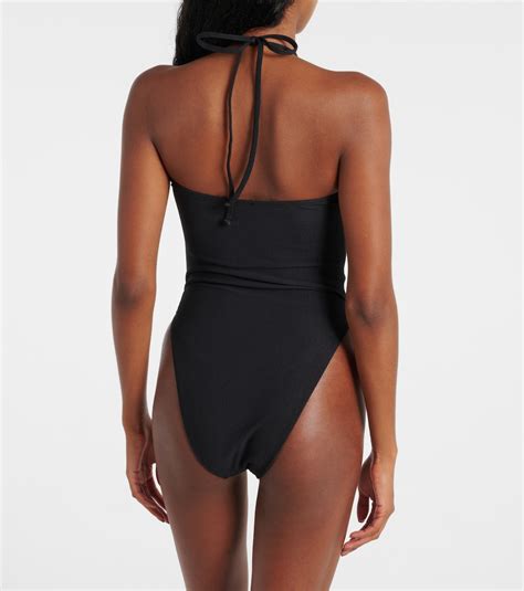 Floral Appliqu Cutout Swimsuit In Black Same Mytheresa