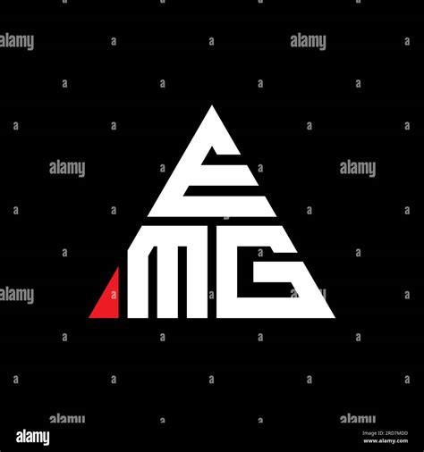 Emg Triangle Letter Logo Design With Triangle Shape Emg Triangle Logo