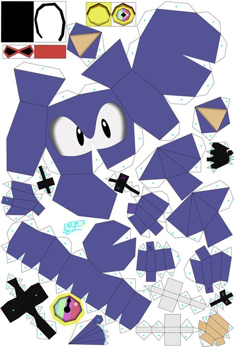 Papercraft Sonic