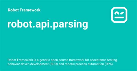 Robotapiparsing Robot Framework