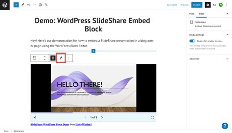 How To Use The WordPress Slideshare Embed Block Ask The Egghead Inc