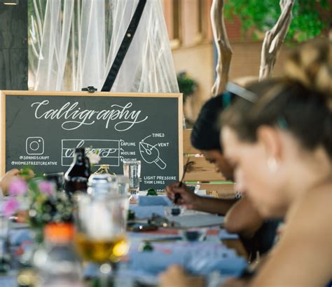 Modern Calligraphy For Beginners At Slow North Sip And Script