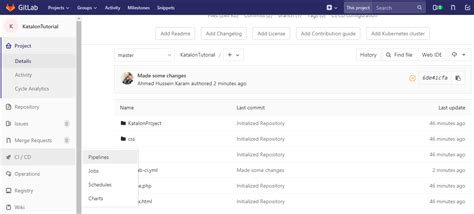 Katalon Continuous Integration With Gitlab