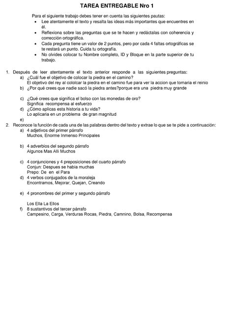 SPSU Actividadentregable TAREA ENTREGABLE Nro Para El Siguiente Trabajo Debes Tener