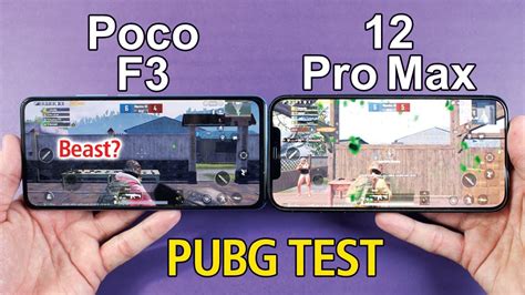 Xiaomi Poco F3 Vs Iphone 12 Pro Max Pubg Mobile Test Snapdragon 870