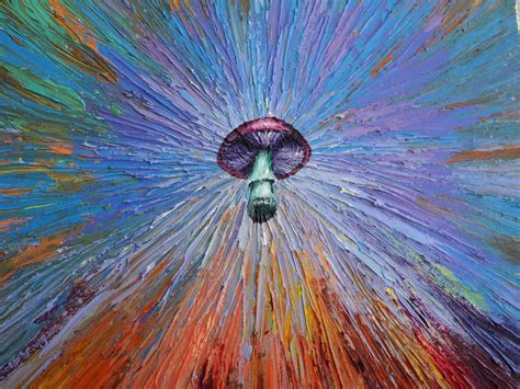 Car Art Magic Mushroom Oil On Canvas 30x40 Cm