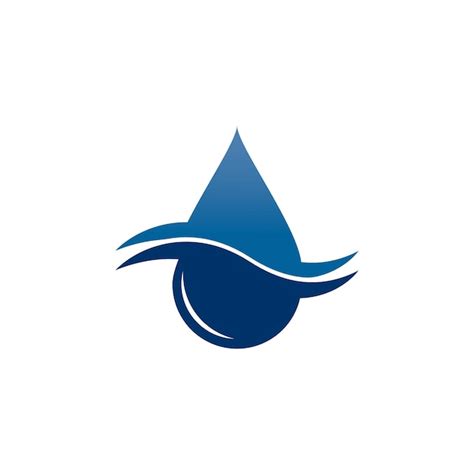 Logotipo De Gota Del Agua Vector Premium