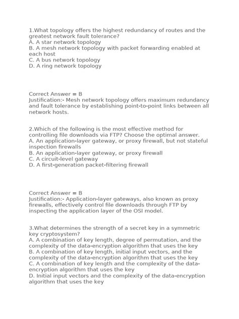 Cisa Questions Pdf Public Key Cryptography Virtual Private Network