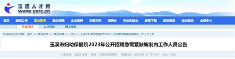 2023年云南玉溪市妇幼保健院公开招聘中医医师1人（10月12日 18日报名）