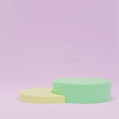 3d Rendering Display Product Abstract Minimal Scene With Geometric