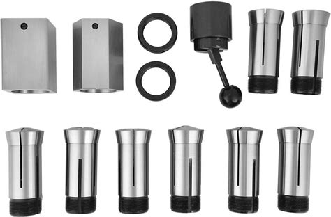 Amazon Com Collet Set Collet Tool Steel 5C Square Hex Clamp Block 1 8 1 Inch Collet Block