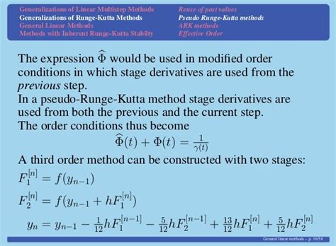 general linear methods
