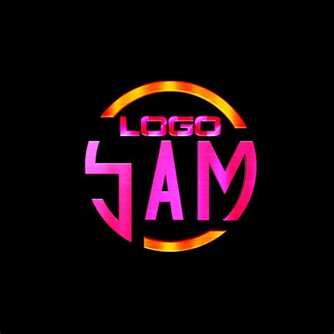 تصميم شعار با اسم Sam صور