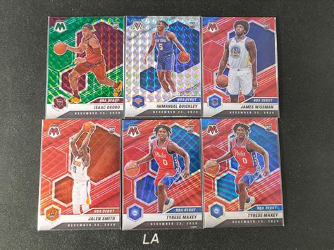 LA拍卖2020 21 Panini Mosaic 马赛克 新秀RC 艾萨克 奥科罗 伊曼纽尔 奎克利 怀斯曼 大聪明 杰伦 史密斯 泰里