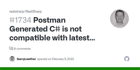 postman generated c is not compatible with latest restsharp · issue