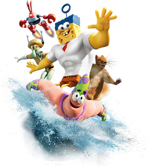 The Spongebob Squarepants Movie Patrick Star Mr Krabs Plankton And