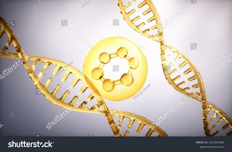 3d Rendered Microscopic Particle Structure Stock Illustration